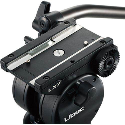 Libec Lx7 M Tripod With Pan And Tilt Fluid Head And Mid Level Spreader