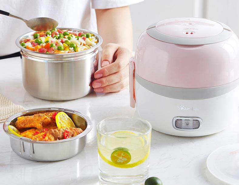 Bear Electric Lunch Box 2 tier Mini Cooker Box DFH-B13E5 Local Seller ...