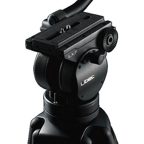 Libec Lx7 M Tripod With Pan And Tilt Fluid Head And Mid Level Spreader