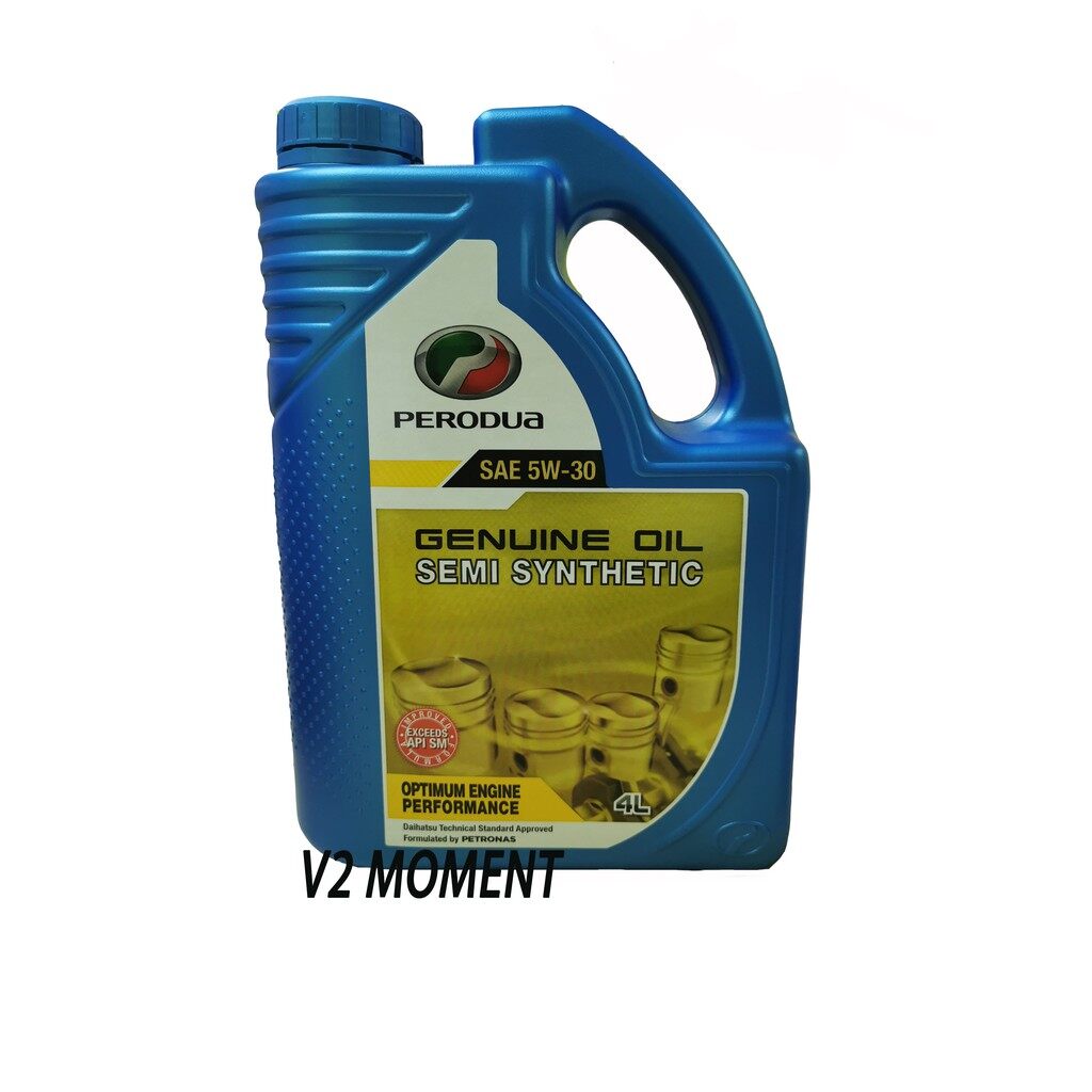 Perodua Semi Synthetic Engine Oil SAE 5W-30 4L Price, Reviews | WapCar