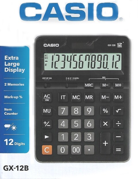 *Original* CASIO GX-12B Desktop 12 digits Calculator