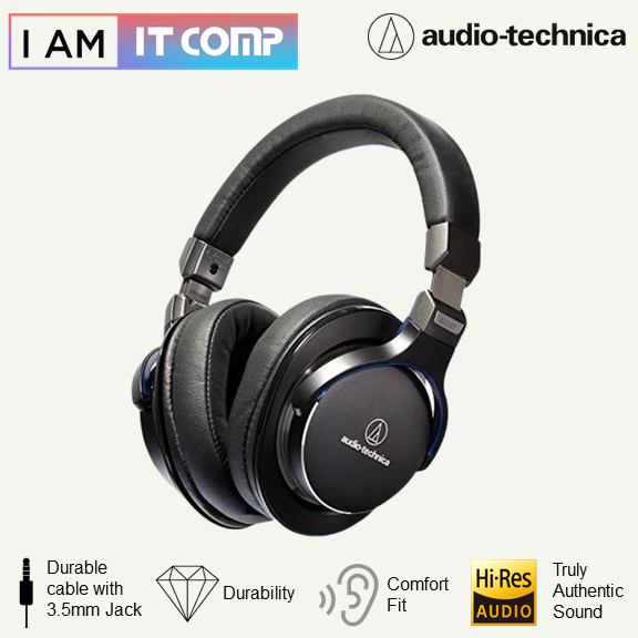 Audio-Technica ATH-MSR7 High Resolution Over Ear Dynamic Headphones ...