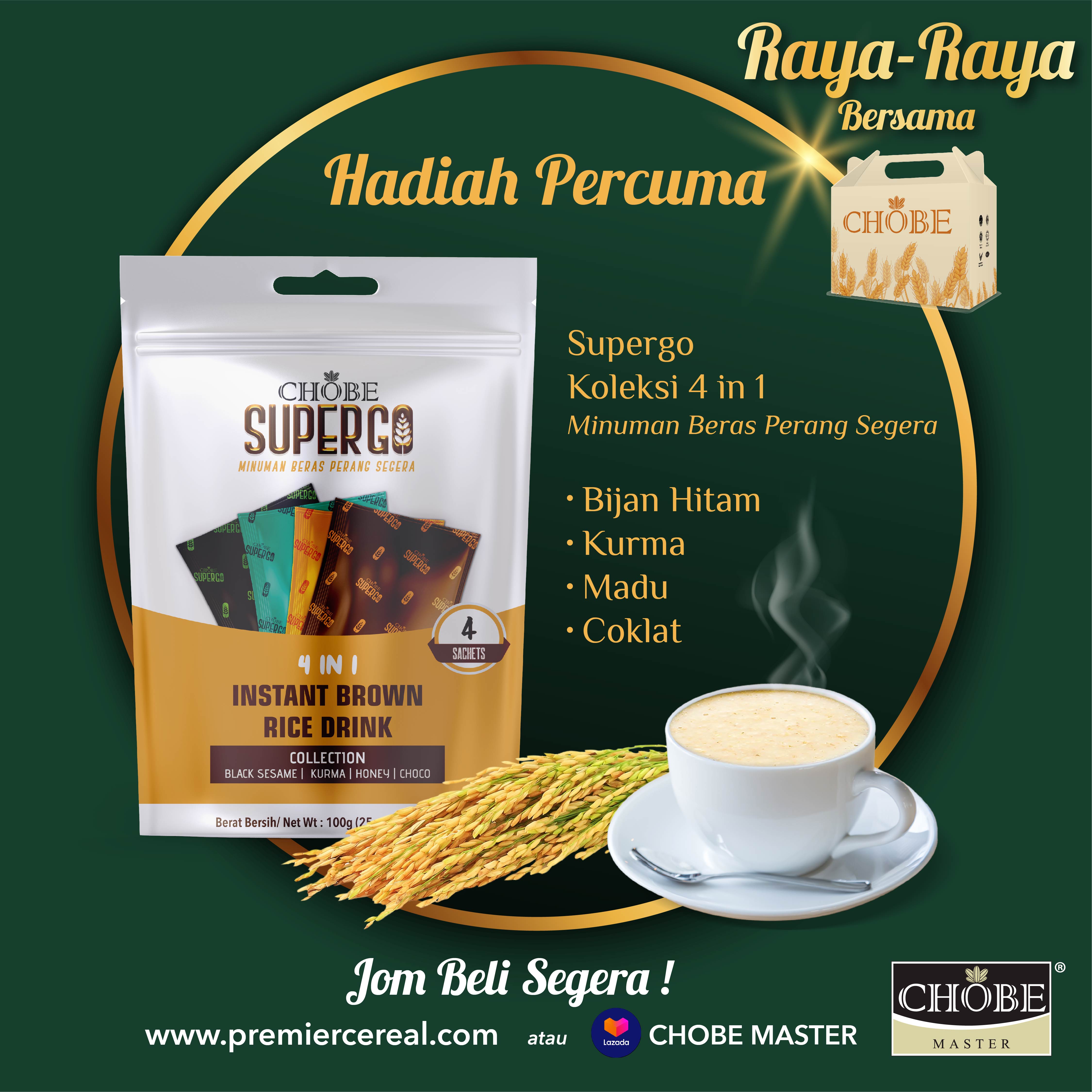 CHOBE MASTER Ramadan Puasa Brown Rice Drink Hari Raya Hamper Gift Set