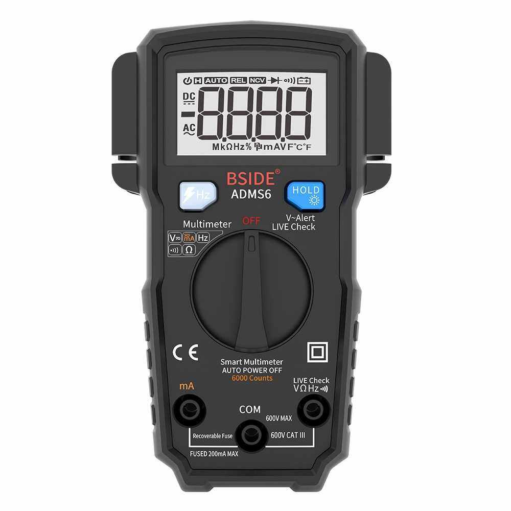 Best Selling BSIDE Digital Multimeter 6000 Counts LCD Display True RMS ...