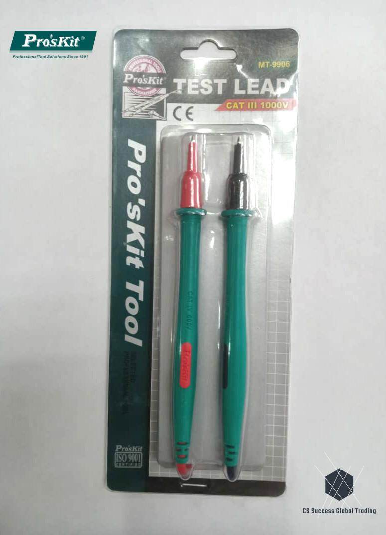 Pro'sKit MT-9906 Test Lead - CAT III 1,000V 10A Red | New PGMall