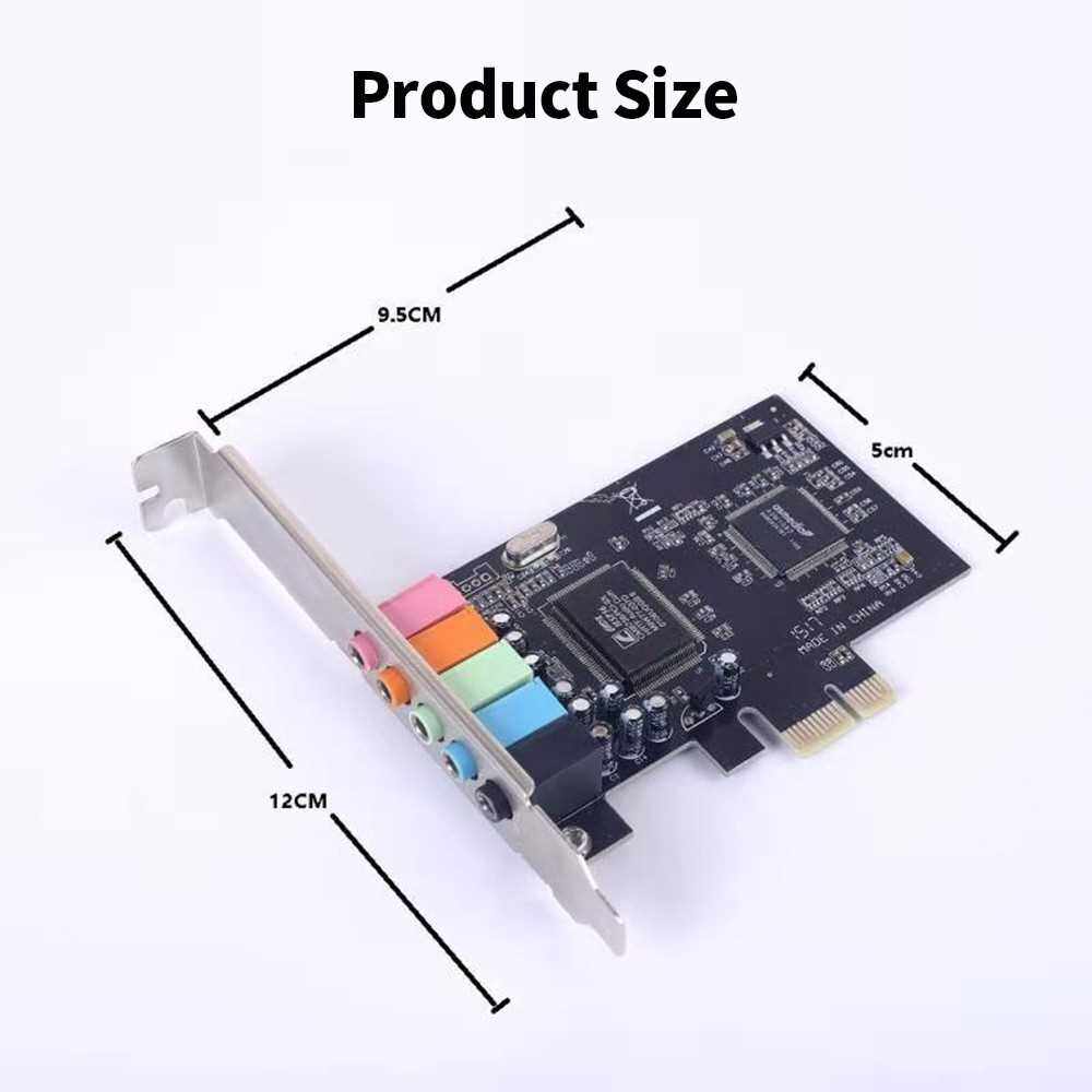 PCI-E Sound Card CMI8738 5.1 Channel PCI-E Desktop Computer Sound Card ...