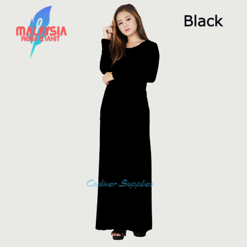 Baju Inner Labuh-Inner Baju Jubah-Baju Inner Panjang Long Sleeve Plain ...