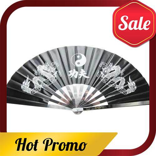 Traditional Chinese Tai Chi Fan Stainless Steel Kung Fu Fighting Fan ...