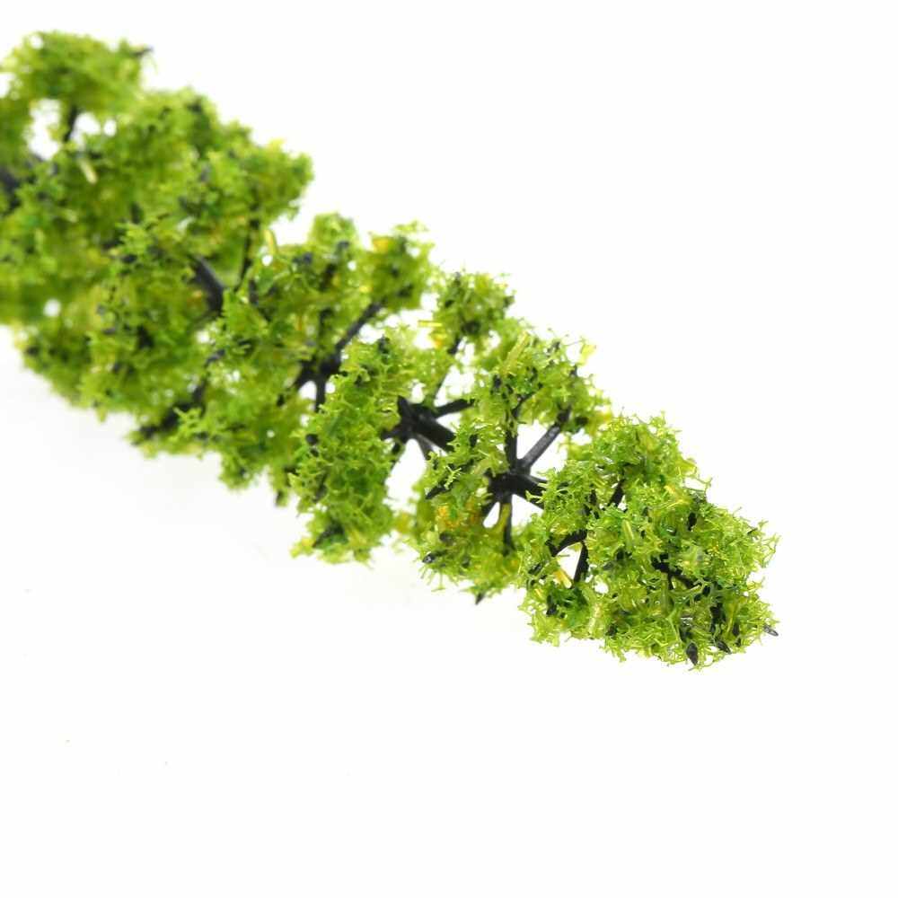 20pcs Mini Plastic Green Trees Scale Architectural Models Train ...