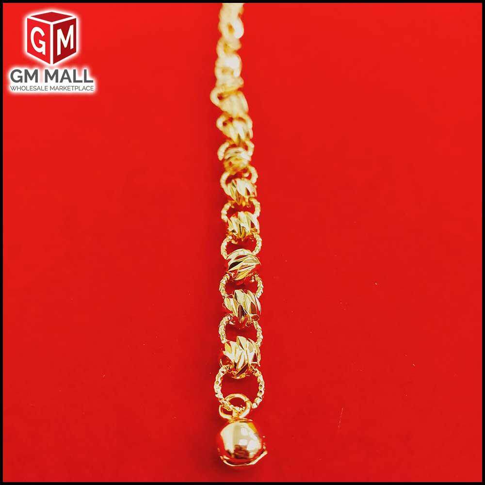 Emas Korea Jewellery - Gelang Tangan Bulat Sabit Kikir Gold Plated (EK ...