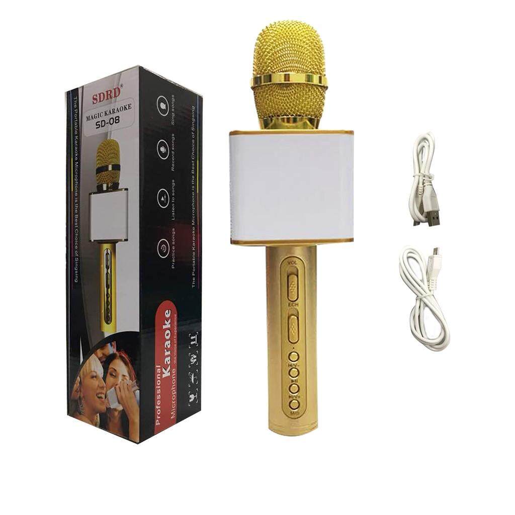 Magic Karaoke SD-08 Super Loud Microphone Karaoke Bluetooth USB SD Card ...