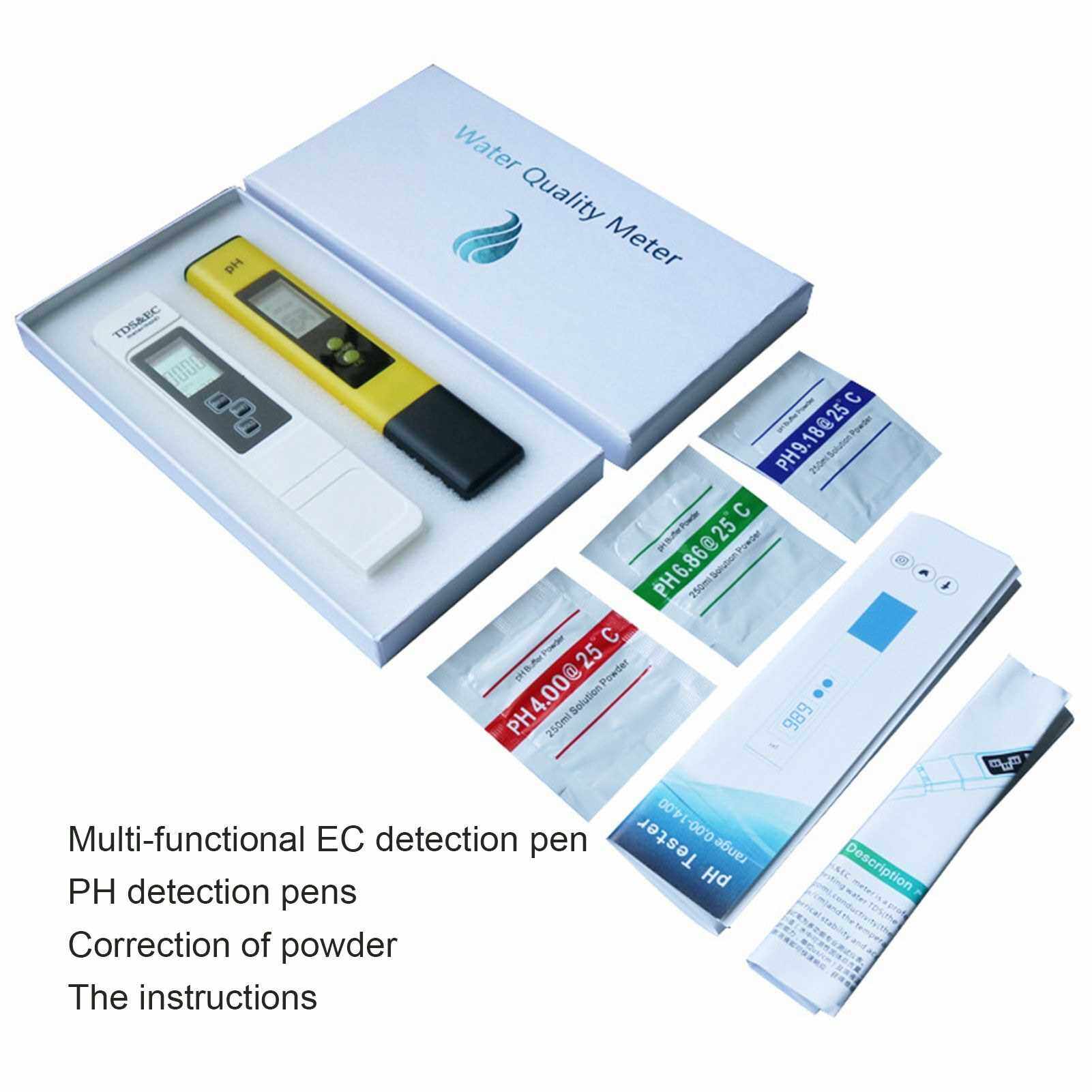 Best Selling PH Acidometer Water Quality Detector PH Value Test Prod EC ...