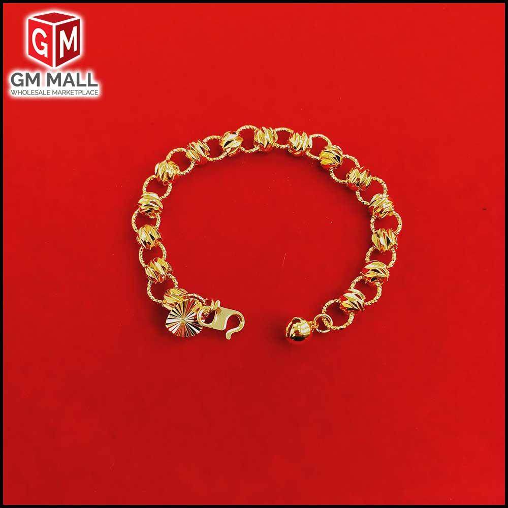 Emas Korea Jewellery - Gelang Tangan Bulat Sabit Kikir Gold Plated (EK ...