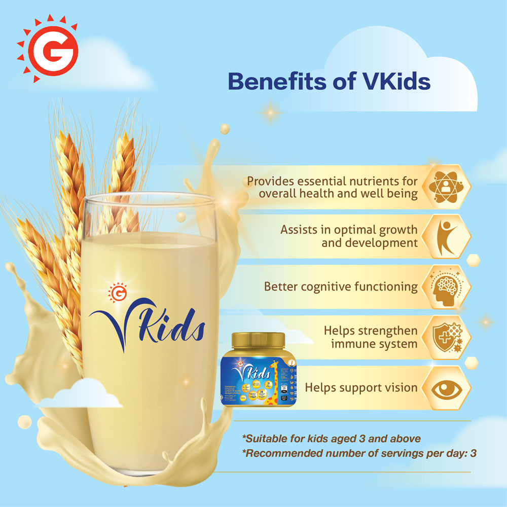 GoodMorning Vkids Plant-Based Complete Nutrition Multigrain Beverage ...