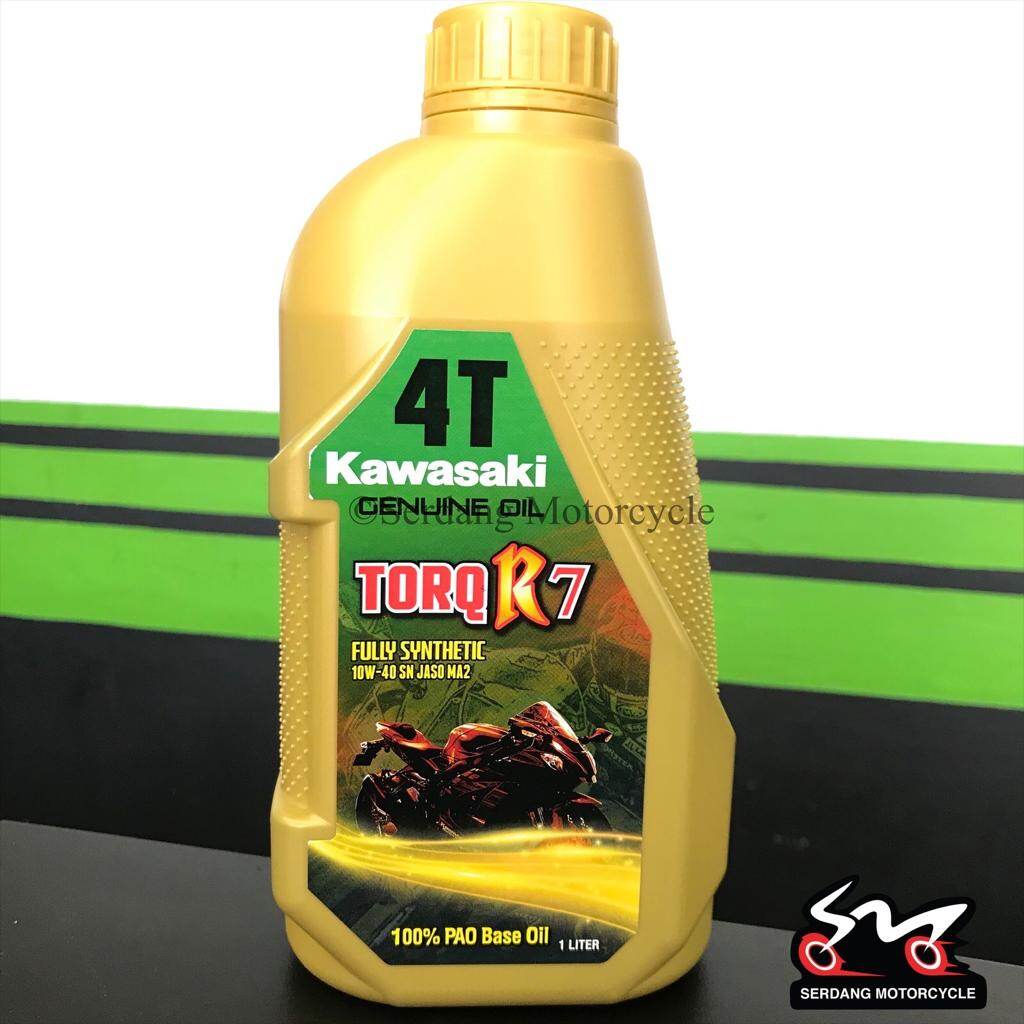 Kawasaki Genuine 4T Engine Oil TORQ R7 10W-40 100% PAO Base Oil Fully ...
