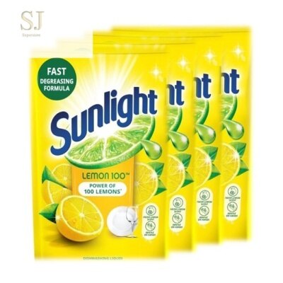 Sunlight Dish Wash Refill Lemon 4x700ml