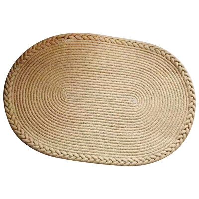 [EnidJuli] Bedroom Carpet Hand Woven Bedside Rug Study Living Room Oval ...