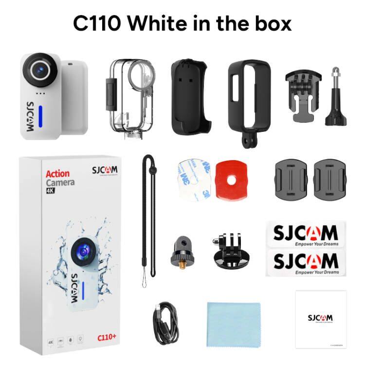 SJCAM C110 Plus Action Camera 4K Motorcycle Riding Recorder Vlog Night ...