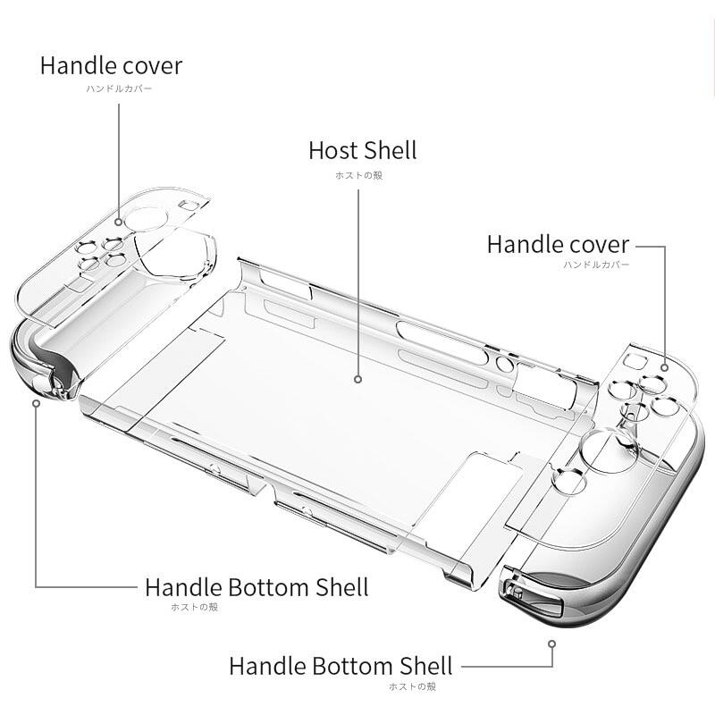 Nintendo Switch Oled V2 Switch Lite Detachable Crystal Clear Hard