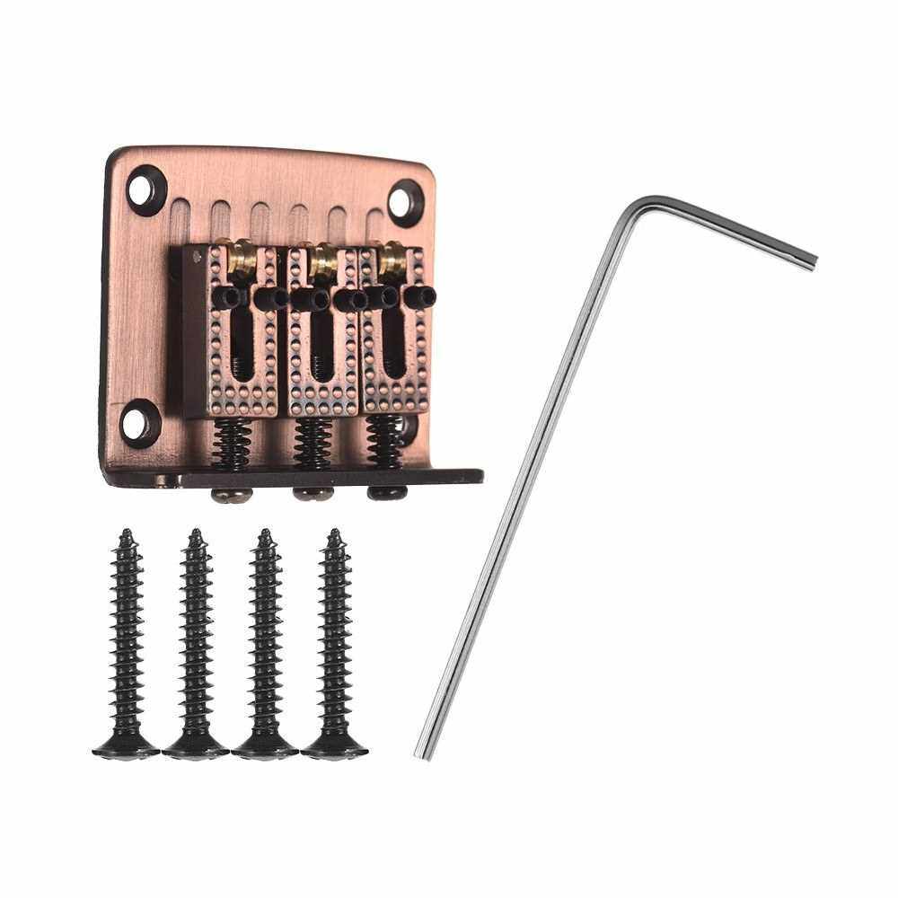 Best Selling 3-String Hardtail Guitar Bridge Fixed 3-Saddle Bridges ...