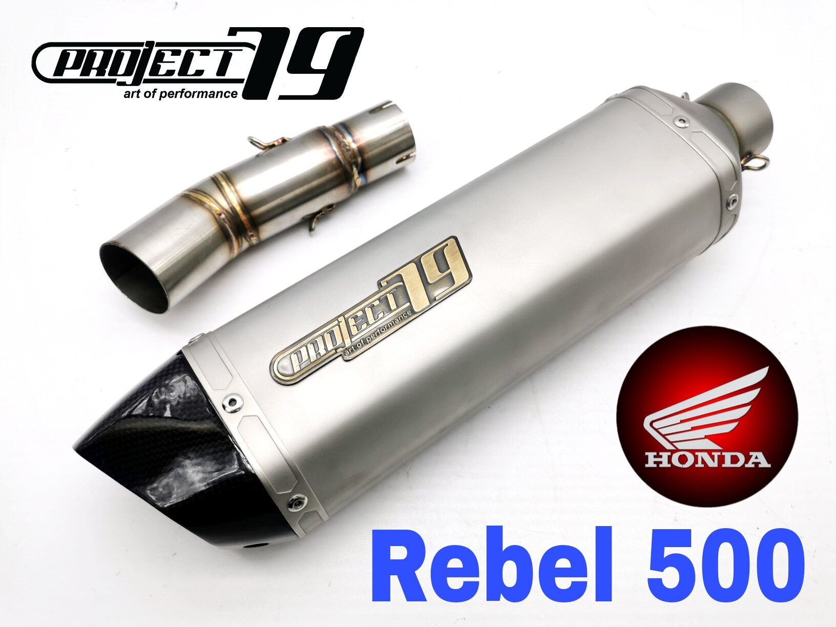 Project79 Exhaust Honda REBEL 500 2017 Piping Slip On Muffler Project ...