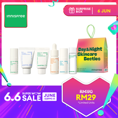[6 JUN] Lazada x INNISFREE Surprise Box @ RM29(WORTH RM190 ; SAVE 85%)
