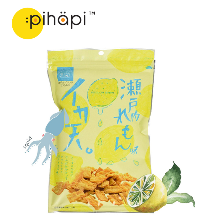 [IMPORTED FROM JAPAN] Ikaten Setouchi Lemon Flavour Squid Crackers ...