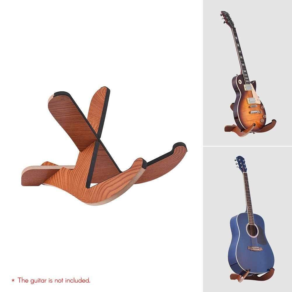 Floor Type Wooden Guitar Stand Holder Musical Instrument Bracket ...