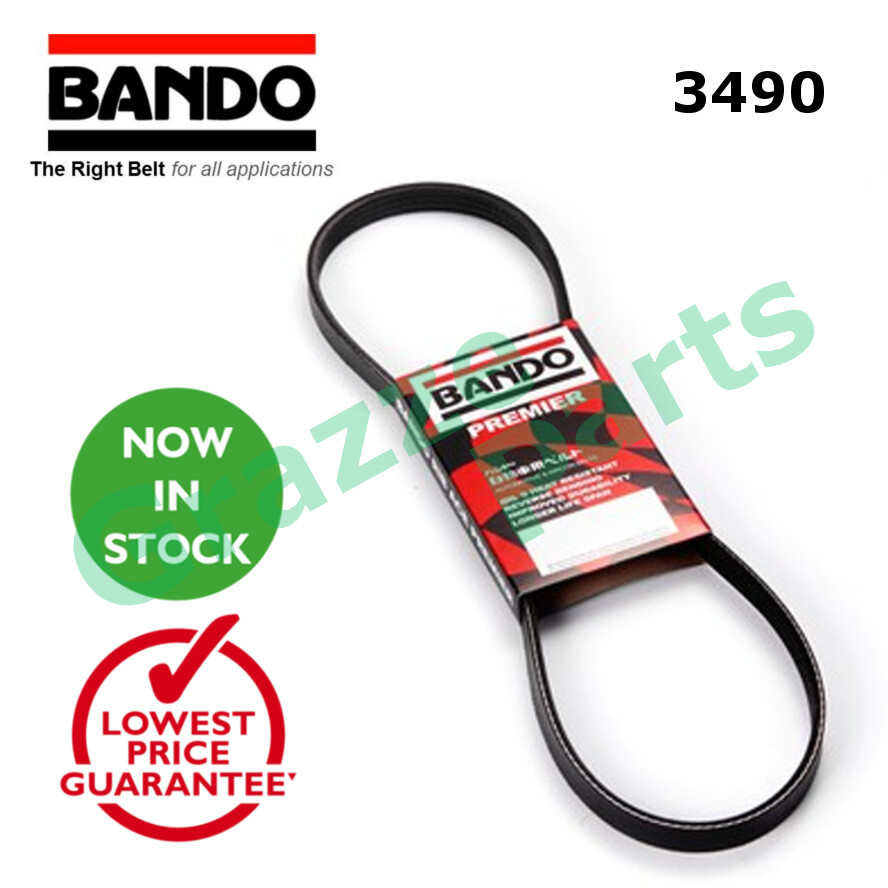 Bando RPF V Fan Belt 3490 for Air Cond / Alternator / Power Steering