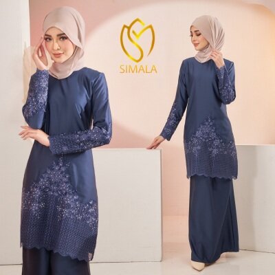 (RAYA 2024) TEJA Kurung Satin Lace EXCLUSIVE sedondon baju raya HIJABIS ...
