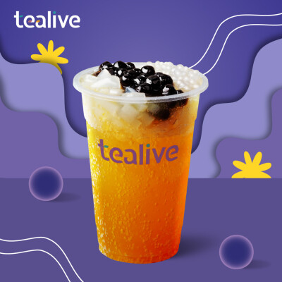 Sparkling Mango Tea with 3Q Jelly - Regular [Walk-In]