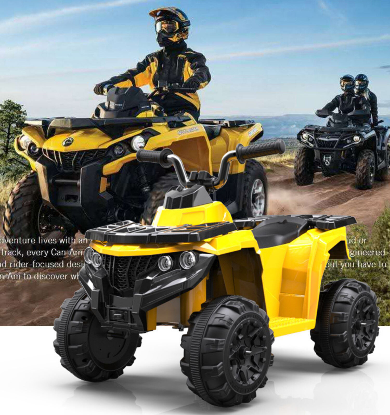 SOKANO EKC001 Ride on Electric Children ATV Beach Motorbike 4 Wheels ...