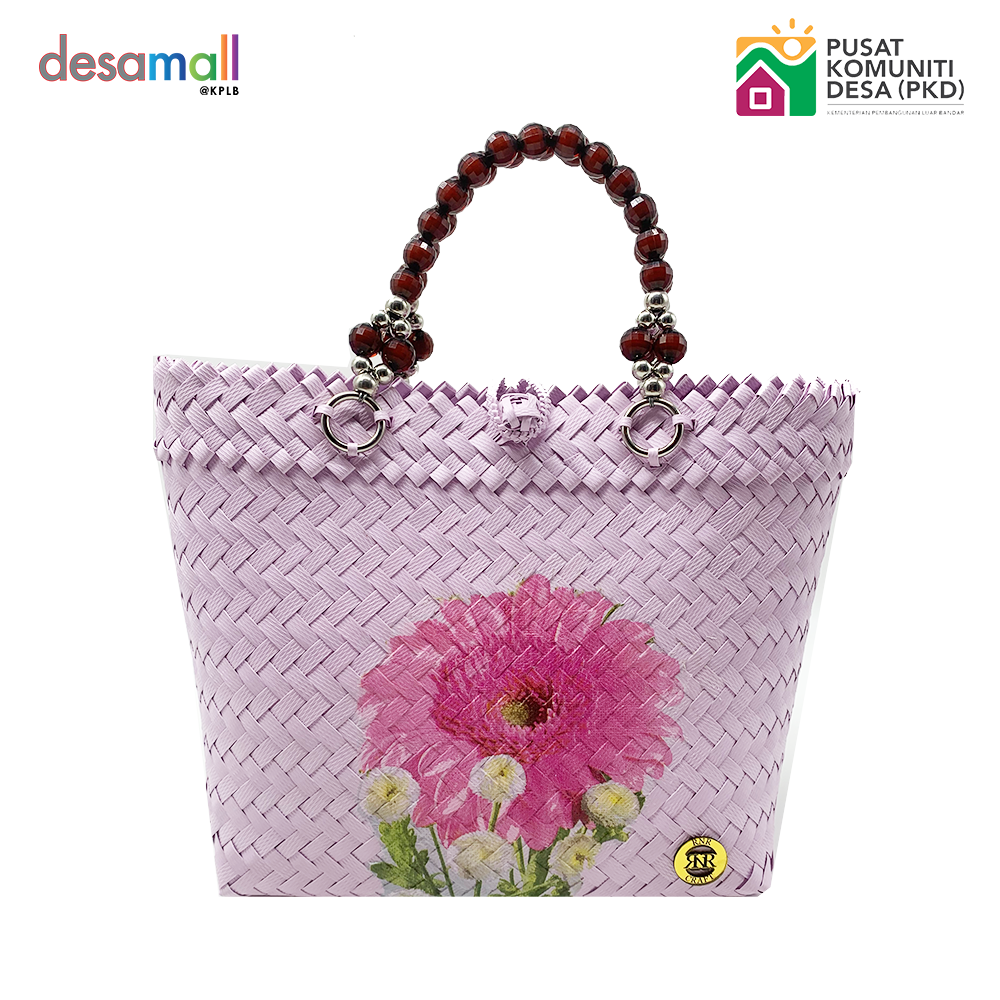 RNR CRAFT Bag Anyaman Penan Modern (Pink)