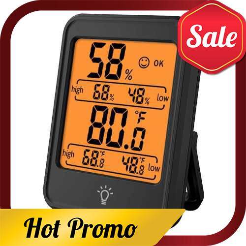 Digital Hygrometer Thermometer Indoor Temperature and Humidity Gauge ...