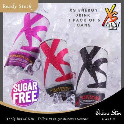 XS Energy Drink Energy Booster Zero Sugar Zero Carbs Cranberry-Grape ...