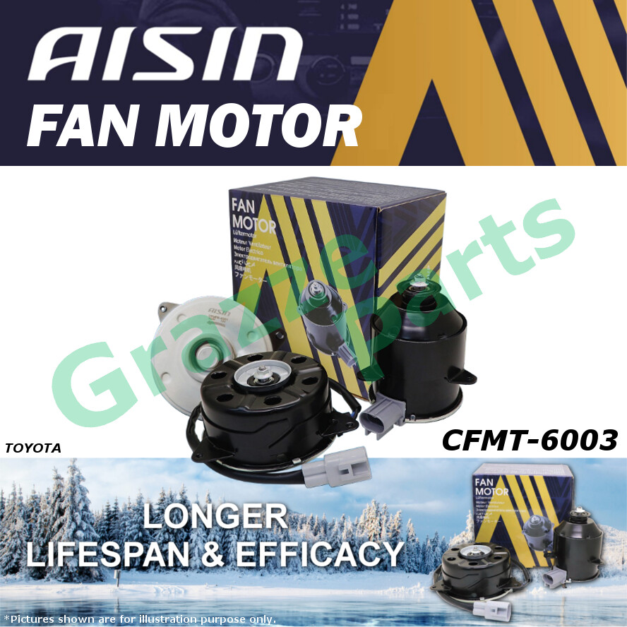 Aisin Radiator Cooling Fan Motor CFMT-6003 for Toyota Alphard 2.4 ANH10 ...