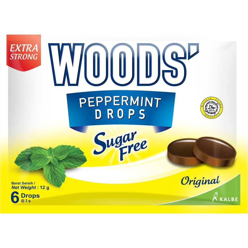 [FSC] Woods Lozenges Peppermint Drops (Sugar Free) 12g