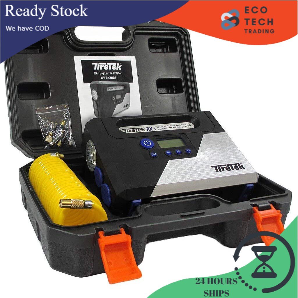 C33 Tiretek Rx I Digital Tire Inflator Pump 12v 160w 40lpm Portable