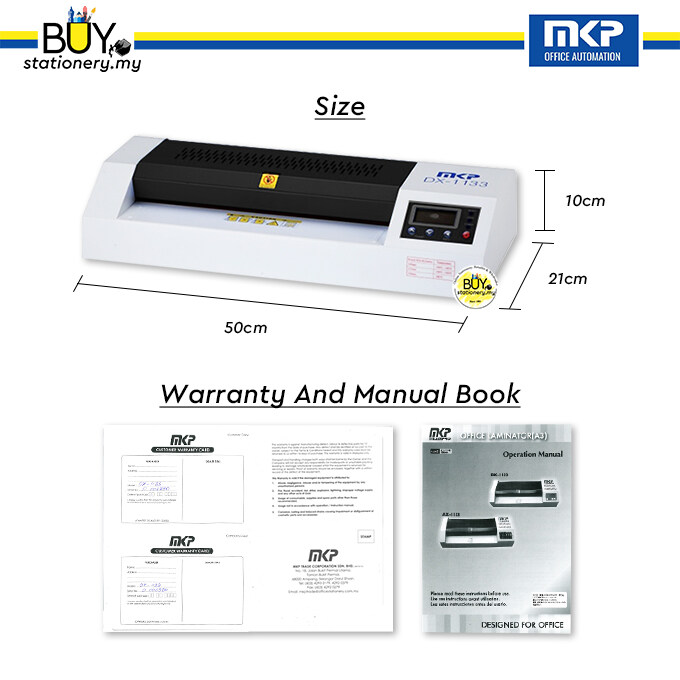 Mkp Lampro Dx1133 A3 Office Laminator Laminate Machine With 12 Month