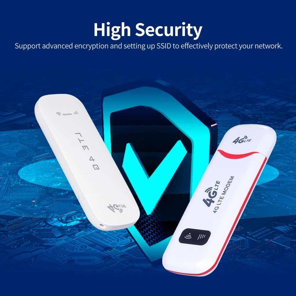 4G LTE USB Modem 4G Router Mobile WiFi Hotspot with SIM Card Slot ...