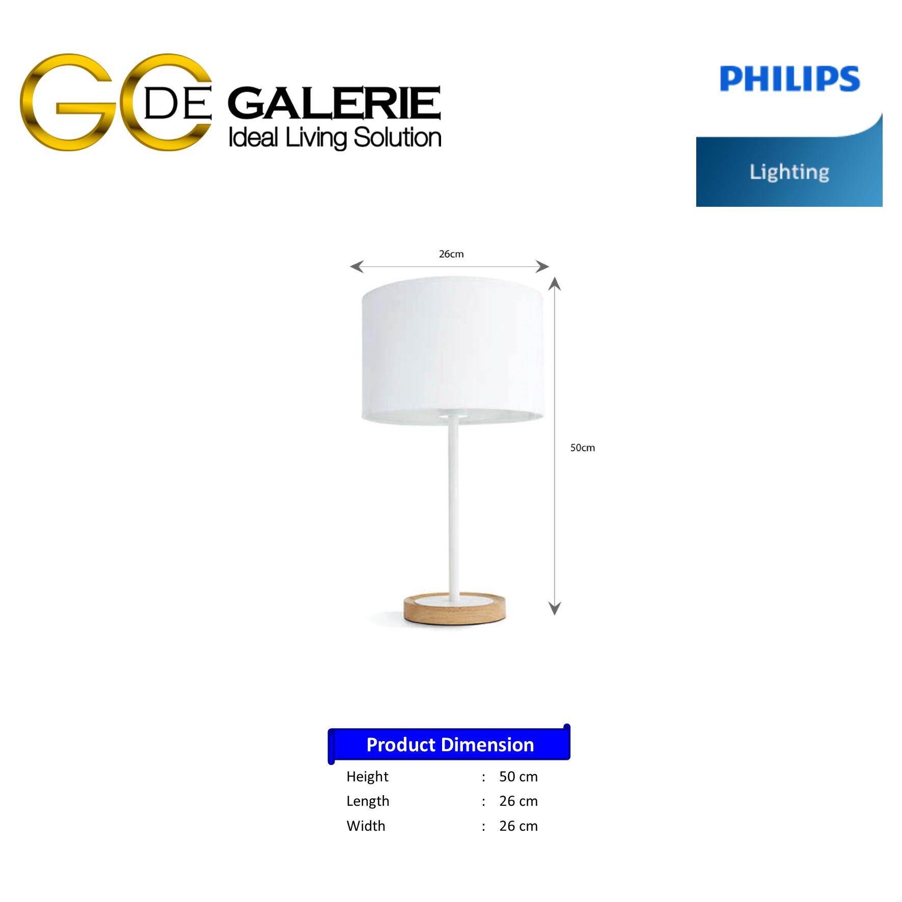 TABLE LAMP PHILIPS 36017 LIMBA 1x24W White | New PGMall