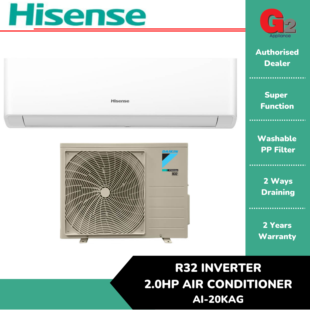 Hisense (4STAR) R32 Inverter Air Conditioner 1.0HP AI10KAG