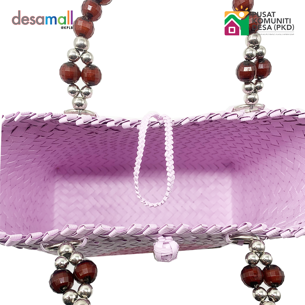 RNR CRAFT Bag Anyaman Penan Modern (Pink)