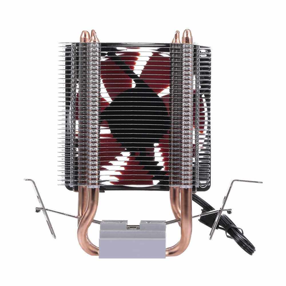 Hydraulic CPU Cooler Heatpipe Fans Quiet Dual Tube Heatsink Radiator ...