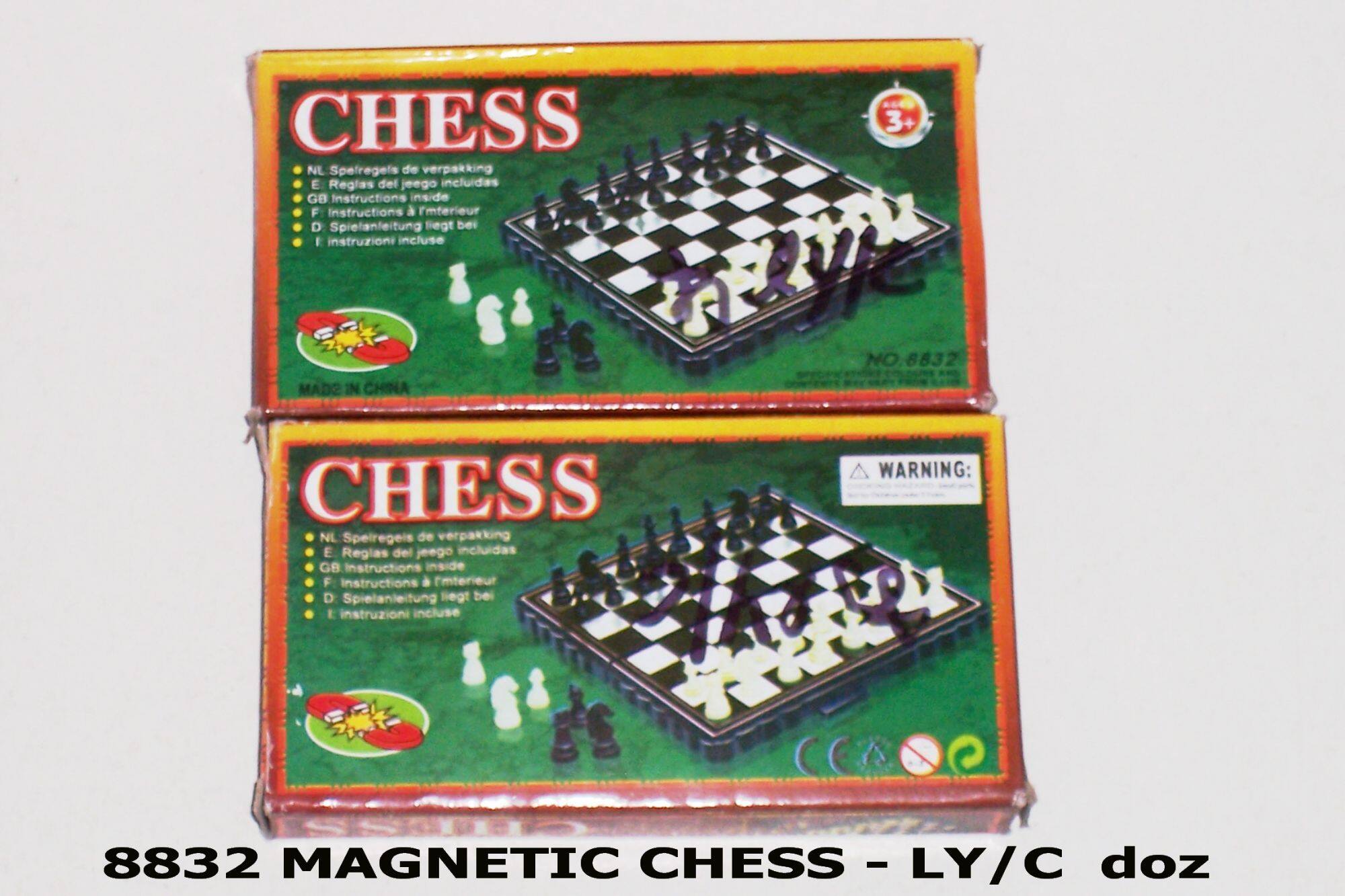 Childhood Magnetic Games 13x13cm-Reversi, Chess, Checkers, Snake ...