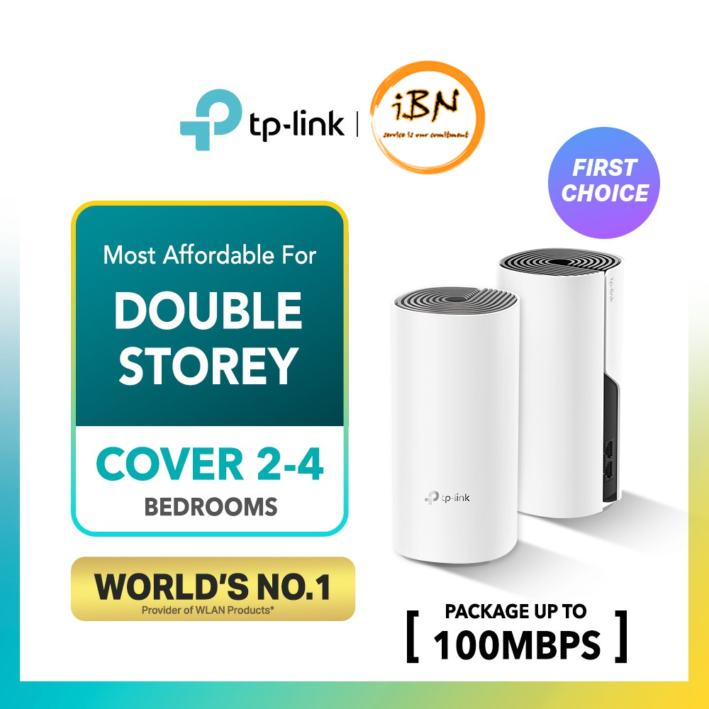 TP-Link Deco E4 AC1200 Mesh WiFi Router Whole Home Wi-Fi System Support ...