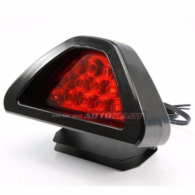 Universal Led Brake Stop Light 12 LED Car Motocycle Triangle Tail Light ...