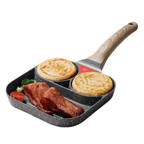 [LOCAL READY STOCKS] Non Stick Flat Frying Pan (3 Hole) Kuali Leper ...