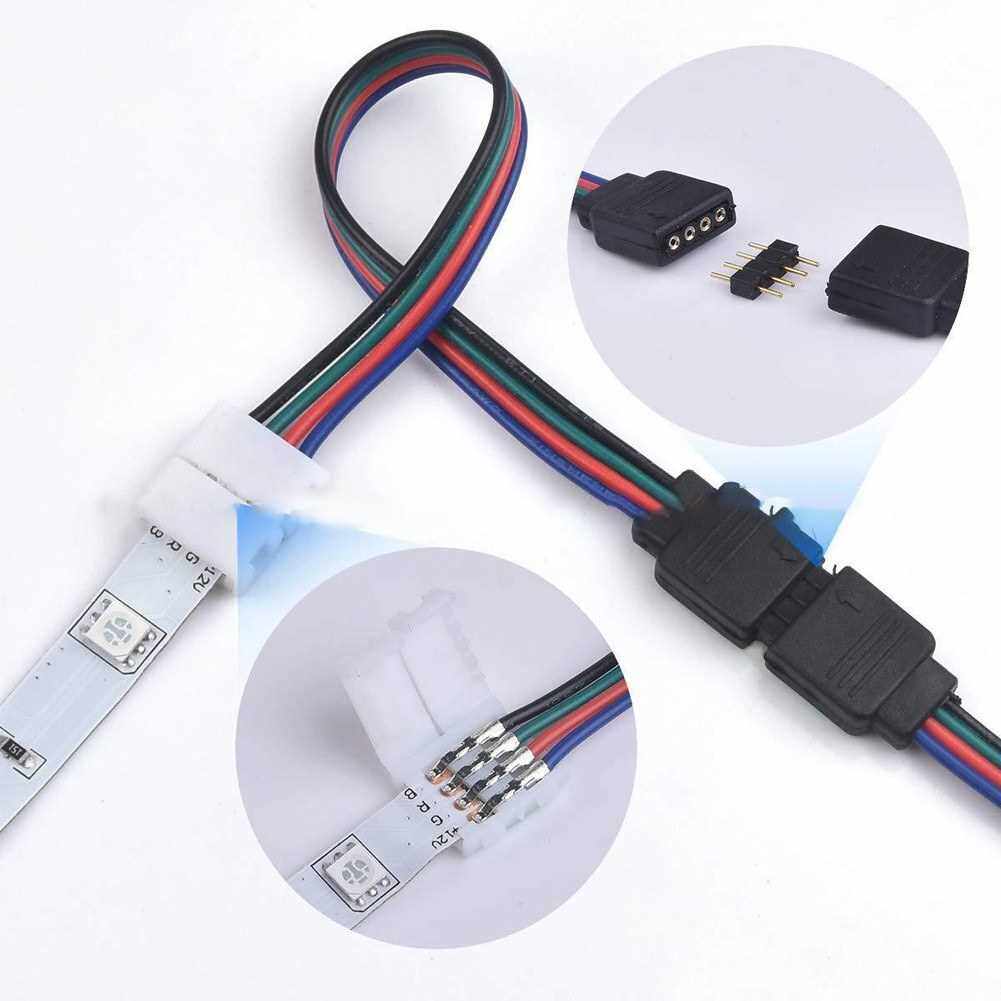 People's Choice 95pcs 5050 RGB LED-Strip Connector Kit with T-Shaped L ...