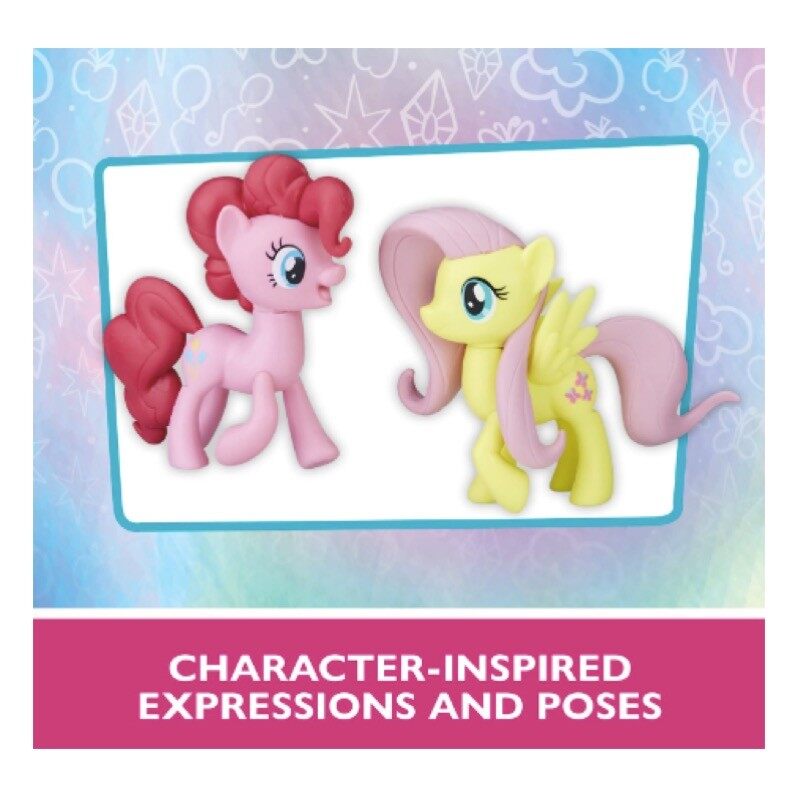 Colourful Fun Pony Set Play Toy Permainan Patung Kuda